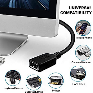 iMBAPrice USB 3.0 Extender - 15 Feet SuperSpeed USB 3.0 A Male to USB 3.0 A Female Extension Cable (Black)