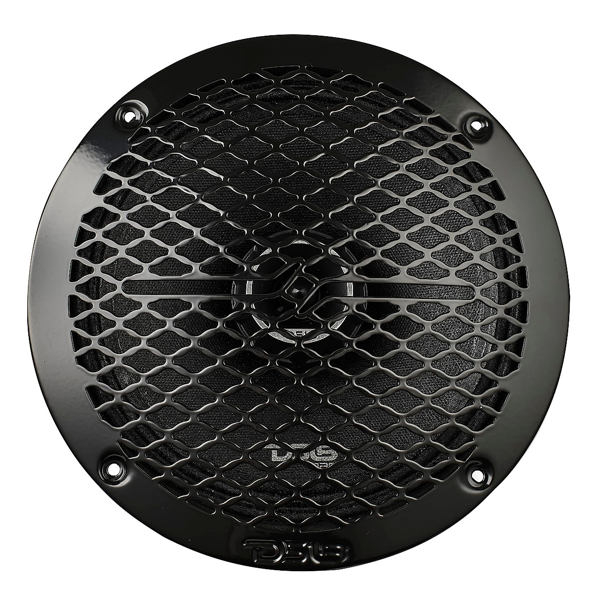 DS18 PRO-ZT Pro Audio Coaxial Midrange Speakers with Built-in Bullet Tweeter, 4-Ohms, Water Resistant - Black Metal Mesh Grill Included (1 Speaker) (8" inches)