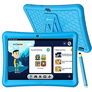 Contixo Kids Tablet K102, 10-inch HD, Ages 3-7, Toddler Tablet with Camera, Parental Control, Android 10, 32GB, WiFi, Learning Tablet for Children, Teacher's Approved Apps and Kid-Proof Case, Blue
