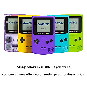 OSTENT Full Housing Shell Case Cover Replacement for Nintendo GBC Gameboy Color Console - Color Clear Purple