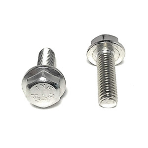 M8-1.25 x 25 Stainless Steel Flange Bolt DIN 6921 A2 Stainless Steel (10 Pieces) M8x25