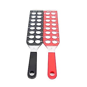 Moonetto 32 Lenses Optical Retinoscopy Rack Framing Lens Set for Quick Examination of Diopter Spectacles 2 Bars with a Leather Pocket