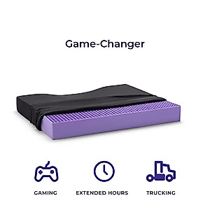 Purple Ultimate Seat Cushion | Pressure Reducing Grid Designed for Ultimate Comfort | Designed for Gaming | Made in The USA