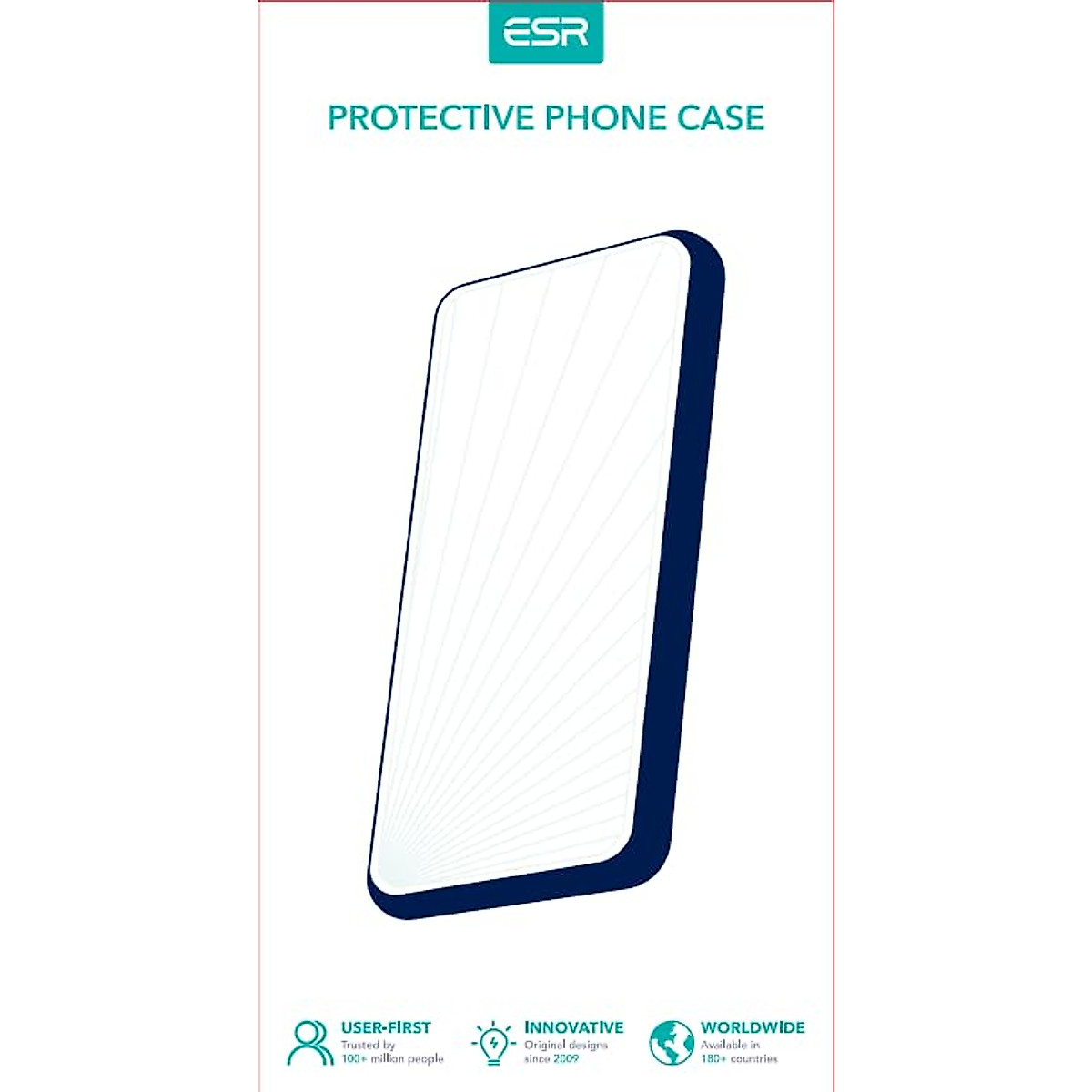 ESR Sidekick Hybrid Case Compatible with iPhone 12/12 Pro (2020), with HaloLock Magnetic Wireless Charging, Scratch Resistant Back, Grippy Protective Frame, Frosted Black