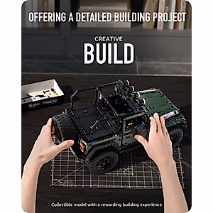 Nifeliz Off-Road Pickup Wrange, 1:8 MOC Technique Building Set, Engineering Model Car Toy for Adults (2,096 Pieces)