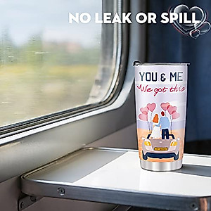 MOVNO Valentines Day Gifts for Her Wife - 20 Oz Stainless Steel Tumbler, Anniversary Wedding Gifts, Wife Gifts from Husband, Romantic Gifts for Her, Christmas Birthday Gift Ideas for Couples