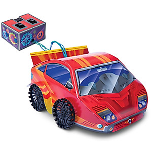 KLUTZ Wired Remote Race Car: Maker Lab STEM Kit, 9.8" x 2.5" x 11.8"