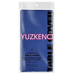 YUZKENCI Assorted Color 6 Pack Premium Disposable Plastic Tablecloth 54 Inch. x 108 Inch. Rectangle Table Cover