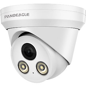 PANOEAGLE 5MP PoE IP Full Color Camera with Human&Vehicle Detection, 2.8mm Fixed Lens, 98ft Color Night Vision F1.0,24 Hours Full Time Color,Build-in Mic, WDR，IP67 Outdoor, 5MP@30fps