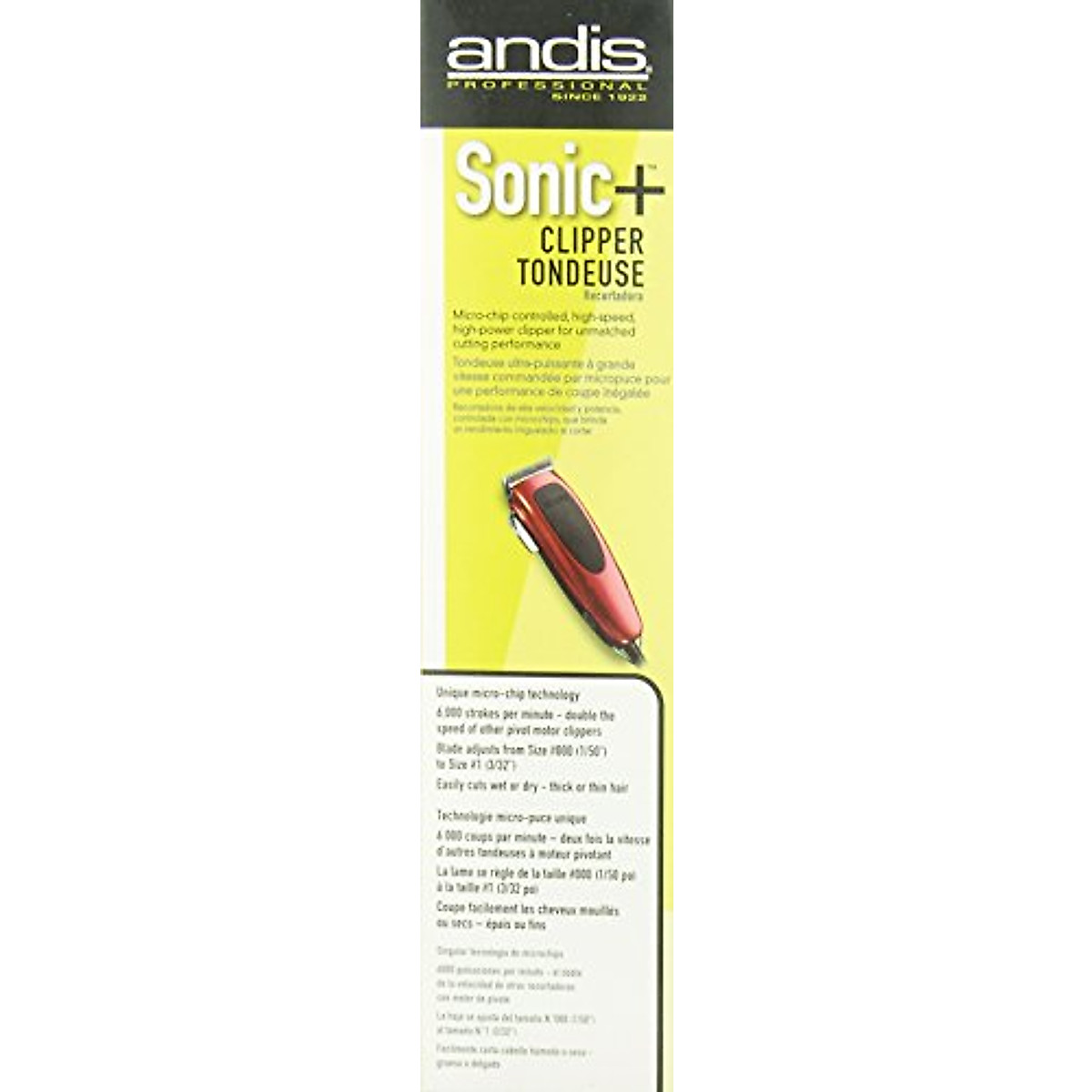 Andis Sonic Plus Hair Clipper (23930)
