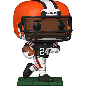 N i c k C h u b b [Brow n s]: Fun ko P o p ! Football Vinyl Figurine Bundle with 1 Compatible 'ToysDiva' Graphic Protector (140 - 50099 - B)
