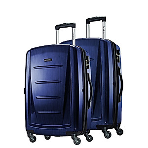 Samsonite Winfield 2 Hardside Luggage with Spinner Wheels, Navy, 2-Piece Set (20/24)