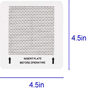 Ceramic Ozone Plates for Generic Ozone Generator，Washable Purification Air Purifier 4.5" x 4.5" Air Fresh Replacement Parts (2-PCS)