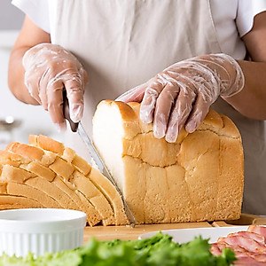 ForPro Professional Collection Disposable Vinyl Gloves, Clear, Industrial Grade, Powder-Free, Latex-Free, Non-Sterile, Food Safe, 2.75 Mil. Palm, 3.9 Mil. Fingers, Small, 100-Count