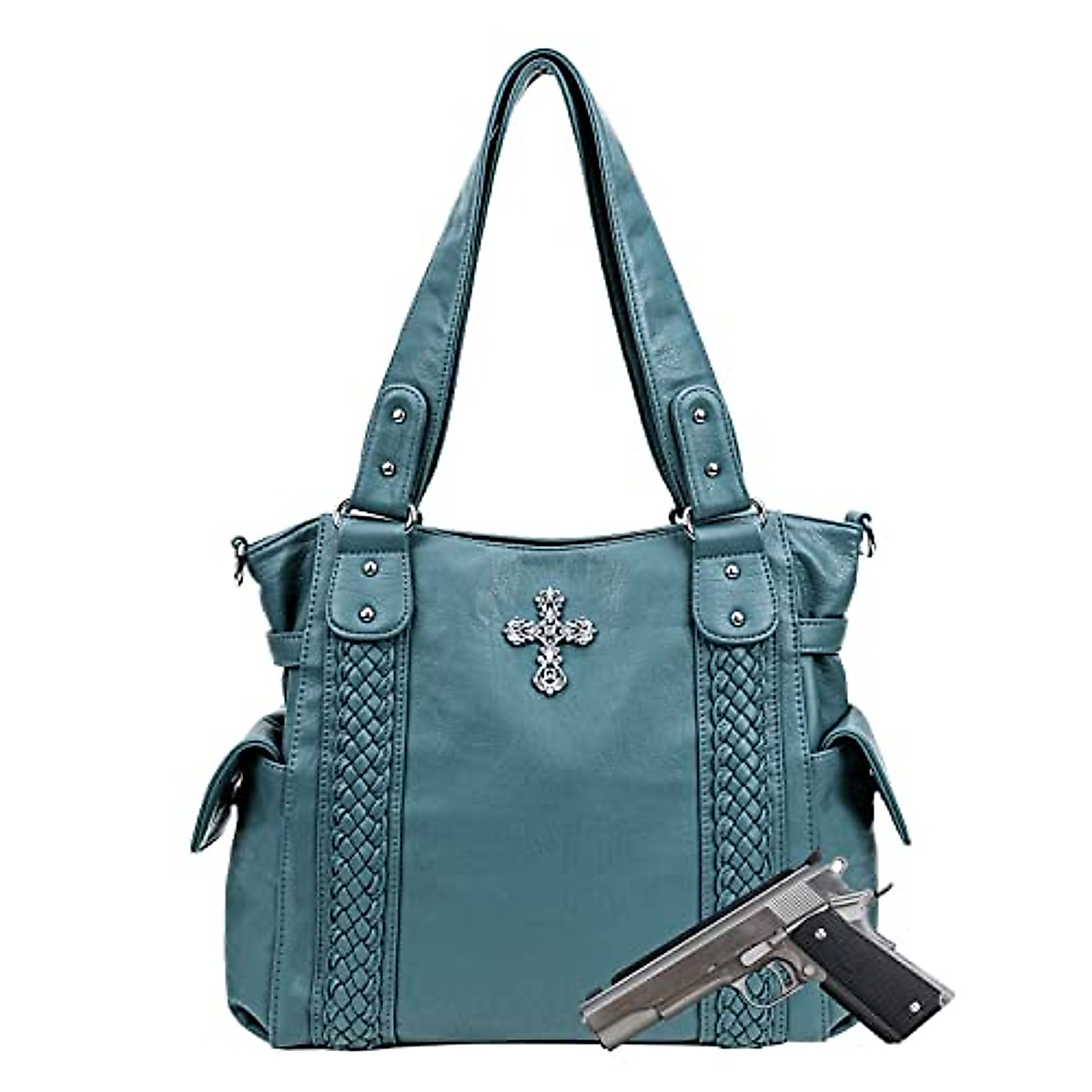 CELELA Genuine Leather Hobo Handbags for Women Concealed Carry Western Shoulder Bag Crossbody Purse