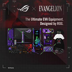 ROG Thor 1000W Platinum II EVA Edition (1000Watt, FullyModular Power Supply, 80+Platinum,Lambda A++Certified,ROG heatsinks,135mm PWM fan, 0dB Mode,OLED Panel,Sleeved Cables,AuraSync, 10 Year Warranty)