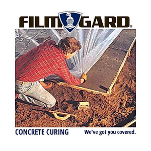 Film-Gard 626033 Construction Plastic Sheeting 10' Width X 100' Length X 6 mil Thick, Clear, 1 Count
