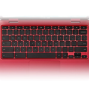 ASUS Chromebook C223 11.6" HD Chromebook Laptop, Intel Dual-Core Celeron N3350 Processor (up to 2.4GHz), 4GB RAM, 32GB eMMC Storage, Premium Design, Red, C223NA-DH02-RD