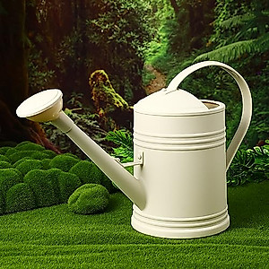 Happyyami 2pcs Waterer Spout Home Pitcher Can Ml High Decorative L Plastic Plants Multi-Purpose Detachable Water White Cans with Large Play Modern Garden and Watering House Sprayer
