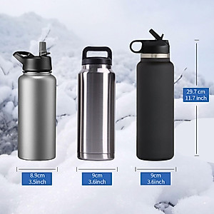 AJLTPA Water Bottle Holder with Adjustable Padded Shoulder Strap and 2 Pockets, Water Bottle Sleeve Carrier Compatible with YETI Rambler 36 oz Bottle & 40oz Hydro Flask and More (Blue Floral)