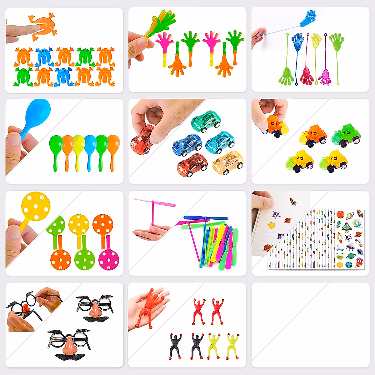 Hhobby Stars 210 PCS Party Favors Toy Assortment for Kids,School Classroom Rewards and Carnival Prizes, Pinata Filler Toys Kids Birthday Party, Bulk Treasure Box Boys Girls