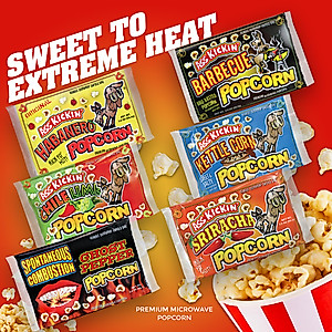 ASS KICKIN' Premium Microwave Popcorn – Variety Gift Pack (6) - Ultimate Spicy and Sweat Gourmet Gift - Try if you dare!