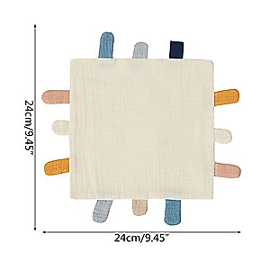 xromtbem Colorful Cotton Muslin Lovey Blanket Security Blanket Soft & Breathable Lovie- Baby Gifts for Boys & Girls Lightweight Soothing Towel Babies