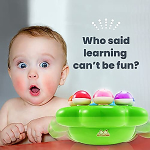 BEST LEARNING Mushroom Garden - Interactive Educational Light-Up Toddler Toys for 1 to 3 Years Old Infants & Toddlers - Colors, Numbers, Games & Music for Kids - Ideal Baby Toddler Toy Gifts