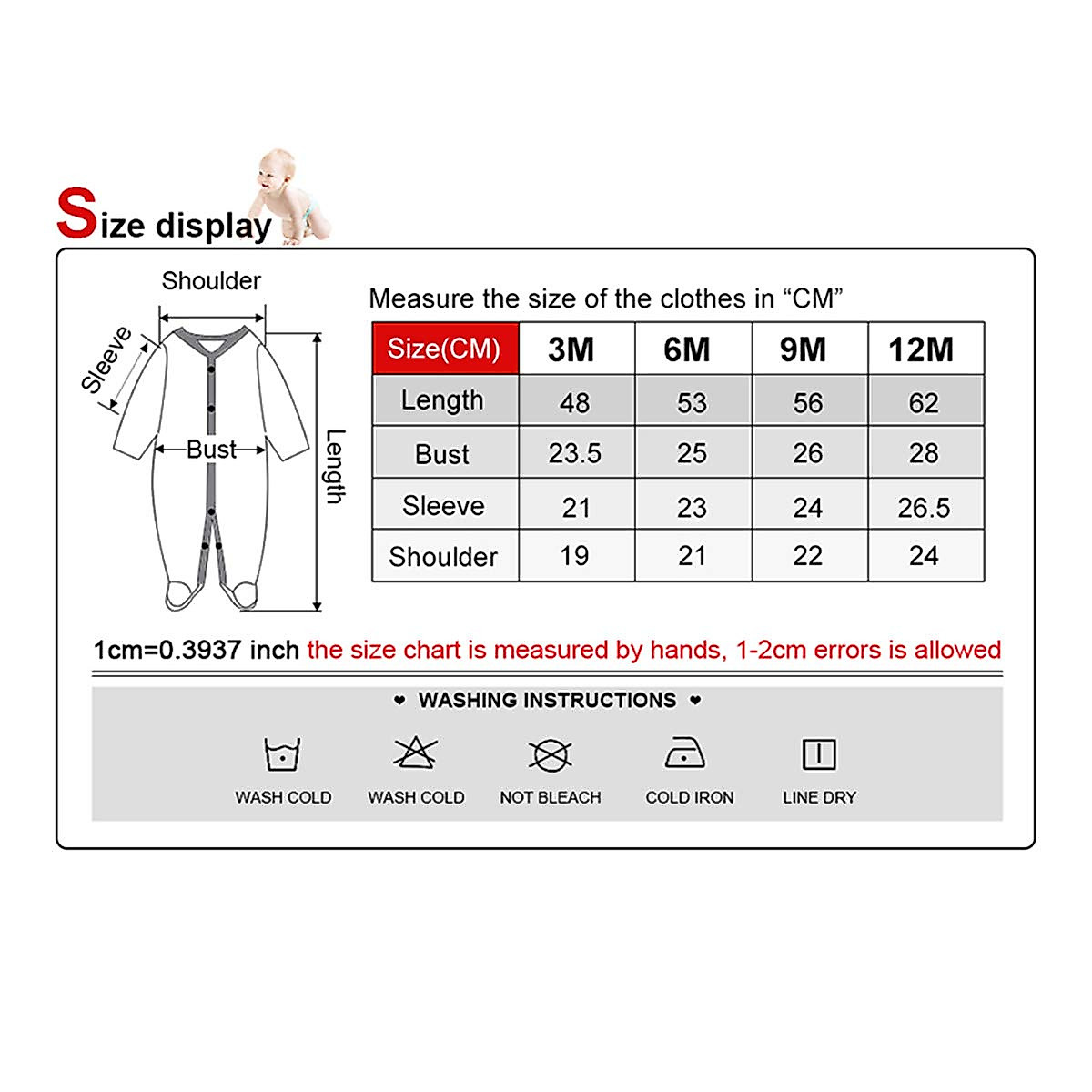 Kiddiezoom Baby and Toddler Boys'Snug Fit Footed Cotton One-Piece Romper Jumpsuit