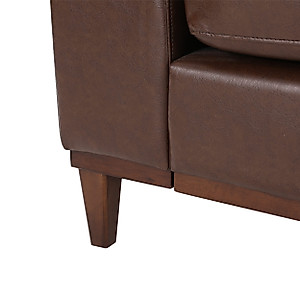 Christopher Knight Home Warbler Sofas, Cognac Brown