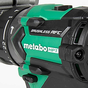 Metabo HPT 18V MultiVolt™ Cordless 1/2-Inch Hammer Drill | Tool Only - No Battery | Reactive Force Control | Highest Power in its Class | DV18DCQ4