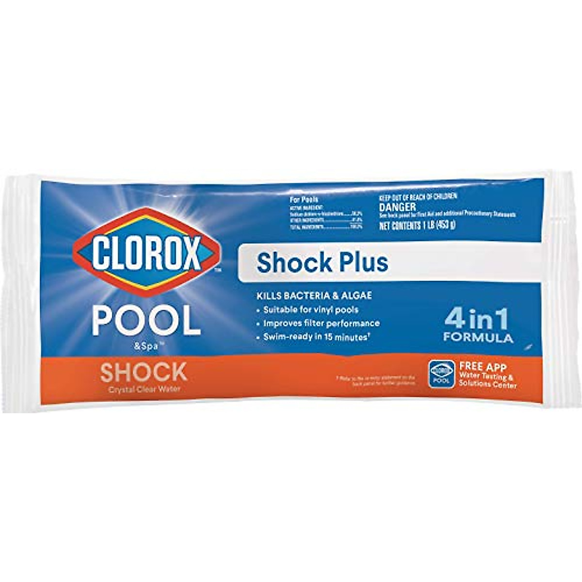 Clorox Pool&Spa 32312CLX Shock Plus, 12-Pound, White