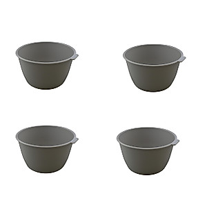 Dependable Industries inc. Essentials Unbreakable Microwave Bowls Heat and Eat 26 OZ Dishwasher Safe BPA-Free Plastic for Serving Soup Pasta Noodles Oatmeal Cereal Stakable Set of 4