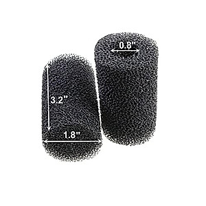 AQUANEAT 6-Pack Pre-Filter Sponge for Aquarium Shrimp Fry Fish Tank Filter 0.8” Intake, Replacement Foam Cover