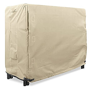 KHOMO GEAR - Heavy Duty Log Rack Cover - 4 Feet - Sahara Series - Beige