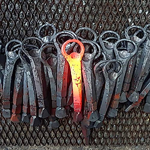 Bottle Opener - Black Dog Ironworks | Beer Opener, Hand Forged Iron Gift for Men | Great Gift for Groomsmen, Fathers Day or 6 year anniversary | Henley Style