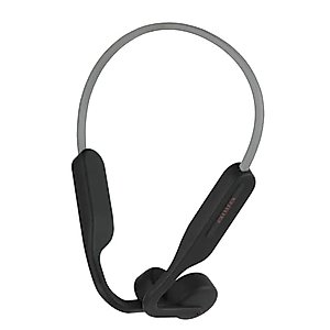 Aiwa Bone Conducting Wireless Headphones - Open-Ear Wireless Bluetooth 5.0 Sports Headphones, 6 Hours Playtime, IPX5 Waterproof Earphones for Gym, Running, Hiking, and Cycling, Black