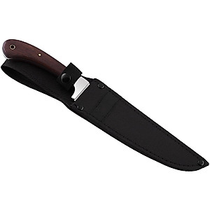 Best fixed knife with Wood Handle - Cool Knives for Indoor and Outdoor Cooking Carving Slicing Cutting - Chopping Meat Turkey Vegetables - Camping Hiking Survival 3286