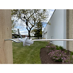 Blue Hawk 40-FT Single Line Retractable Clothesline, Indoor or Outdoor Use, Hang Wet or Dry Laundry