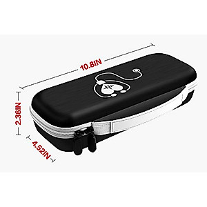 Protective & Portable Case Fits for 3M Littmann Classic III Monitoring Stethoscope, Accessories Holder for Reflex Hammer, Pen Light & Other Supplies, Bag for Nurse, Doctor - Black&Carton