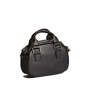 GUESS Factor Women's Mini Faux-Leather Logo Satchel, Black