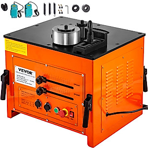 VEVOR Hydraulic Rebar Bender, 3000 Wattage Electric Rebar Bender, 1-1/4'' / 32 mm #10 Grade 60 Max Rebar Diameter, Rebar Steel Bender Machine, Bending Machine for Bending Rebar, Steel Bar, Steel Rod
