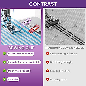 Bofoho 100pcs Sewing Clips Multipurpose Quilt Clips for Fabric Multi-Colored Plastic Sewing Quilting Supplies Craft Clips for Small-Scale Projects and Crafting Tools Accessories