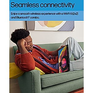 HP ENVY x360 Convertible-Laptop, AMD Ryzen 5 5625U, 8 GB-RAM, 512 GB SSD, 15.6' FHD Touchscreen, Windows 11 Home, HP Fast Charge, Camera-Cover, Mute Button & Fingerprint Reader (15-eu1010nr, 2022)