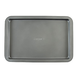 Kitchen Details Medium Nonstick Baking Sheet | Creates Even Heating and Browning | Durable | Easy to Clean | Oven Safe up to 500 Degrees | Bakeware | Grey