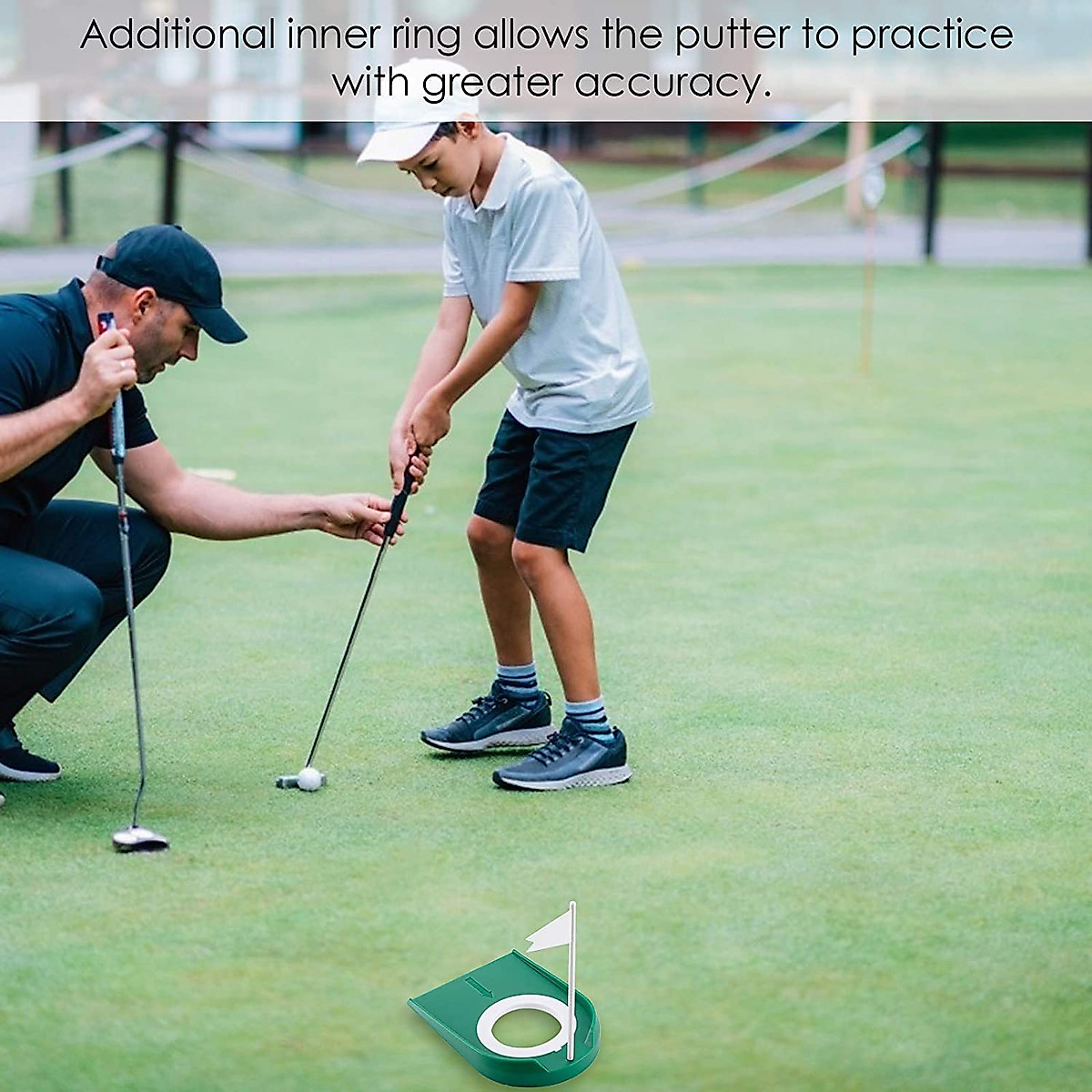 Putting Cup Indoor Outdoor Practice Training Aids with Flag Plastic Putting Cup Putting Hole Putter Regulation Cup