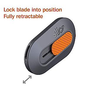 Slice Mini Box Cutter | Manual Retracting | Safe Ceramic Box Cutter Lasting 11x Longer than Metal | Keychain Box Opener | 1 Pack