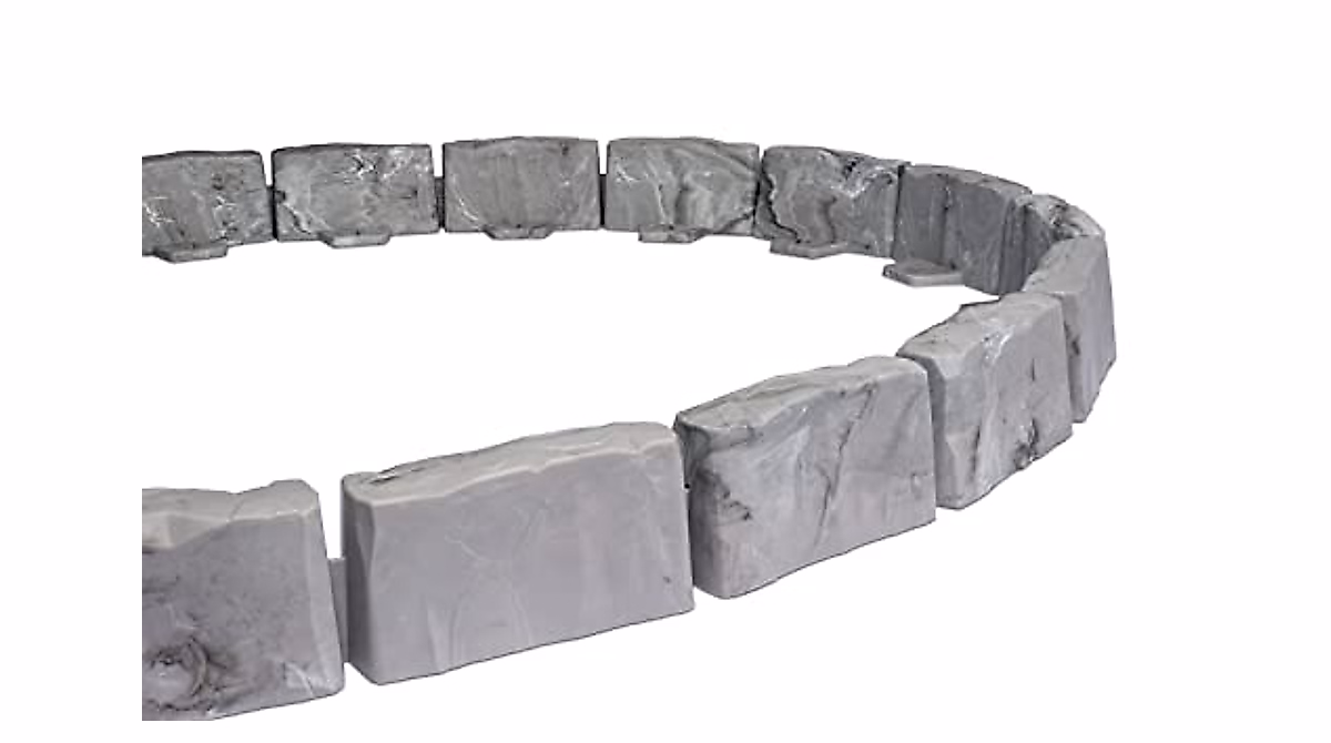 EasyFlex No-Dig Landscape Edging - Durable Stone-Look Garden Border