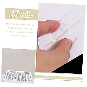 SOESFOUFU Foam Insert Display Trays Small Picture Frames 5pcs Storage Box Sponge Pad Earring Holder Earrings White Guinea Pig Toys Ring Display Pad