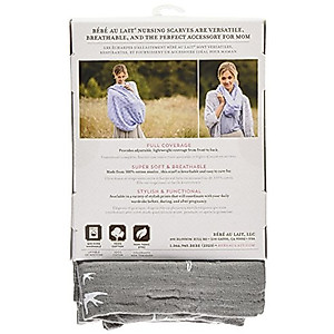 Bebe au Lait Premium Muslin Nursing Scarf, Lightweight and Breathable Cotton, One Size Fits All - Nightingale